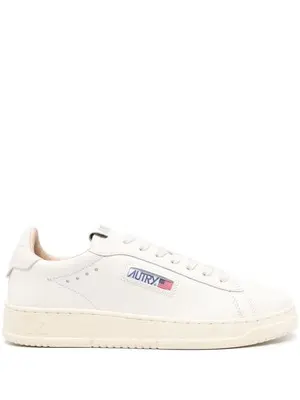 AUTRY Dallas Logo-patch Leather Sneakers - White