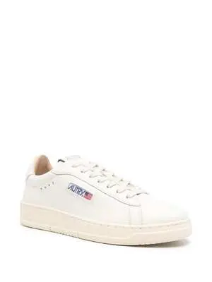 AUTRY Dallas Logo-patch Leather Sneakers - White
