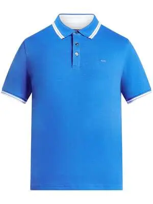 Michael Kors Greenwich Cotton Polo Shirt - Blue