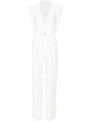 Norma Kamali Cropped-leg Jumpsuit - White