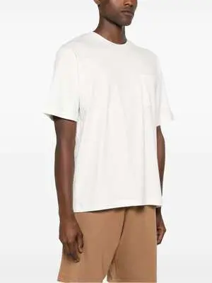 LARDINI Patch-pocket Cotton T-shirt - White