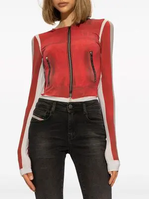 DIESEL® Faux Jacket Long-sleeve Top