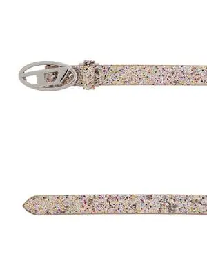 DIESEL® B-1dr Logo-buckle Belt - Pink