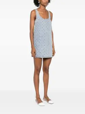SELF-PORTRAIT Denim Mini Dress