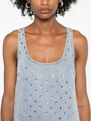 SELF-PORTRAIT Denim Mini Dress