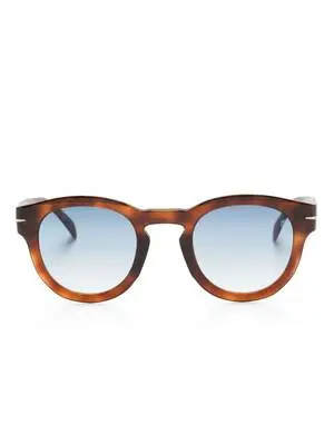 DB EYEWEAR BY DAVID BECKHAM Tortoiseshell Round-frame Sunglasses - Brown