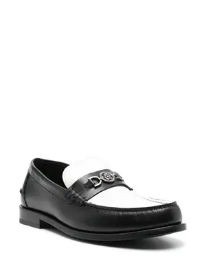 Versace Medusa Plaque Loafers - Black