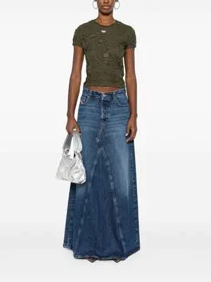 DIESEL® De-pago Panelled Maxi Skirt