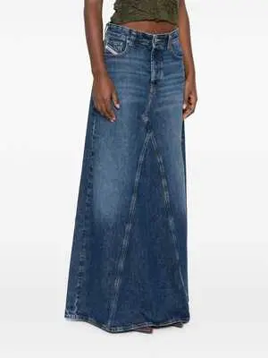 DIESEL® De-pago Panelled Maxi Skirt
