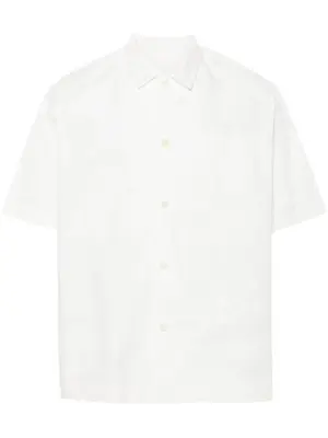 Sacai Embroidered-design Button-up Shirt - White