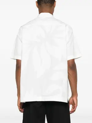 Sacai Embroidered-design Button-up Shirt