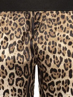 Dolce & Gabbana Leopard-print Silk Boxers