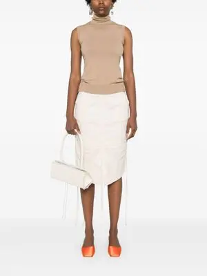 Sportmax Ardenza Roll-neck Vest - Neutrals