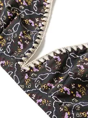 Isabel Marant Étoile Solange Floral-print Bikini Top - Black