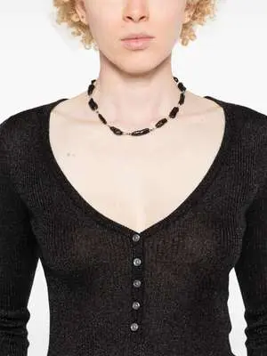 Barbara Bui Lurex Fine-knit Top