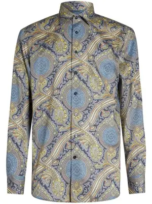 Etro Abstract-print Cotton Shirt