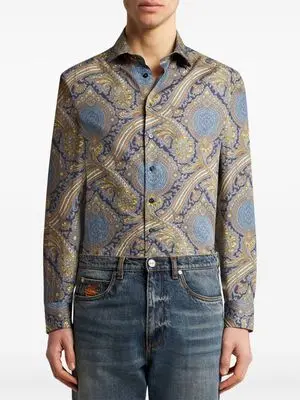 Etro Abstract-print Cotton Shirt