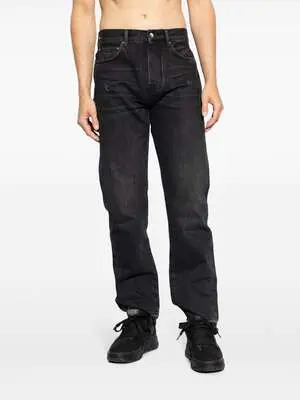 Amiri Mid-rise Straight-leg Jeans