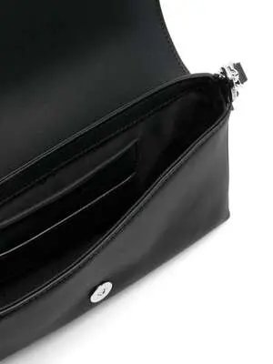Calvin Klein Embossed Crocodile-effect Logo Plaque Shoulder Bag