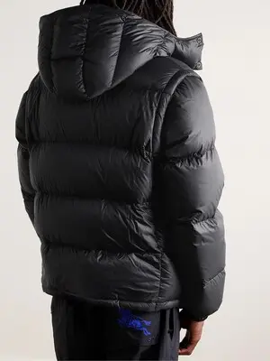 Moncler Cyclone Convertible Quilted Down Jacket - Black