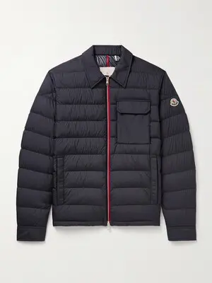 Moncler Fazzon Quilted Shell Down Jacket - Blue