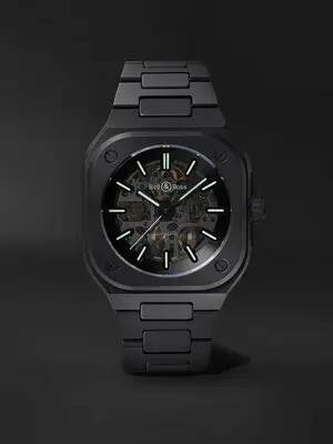 BELL & ROSS Br 05 Skeleton Automatic Watch - Black