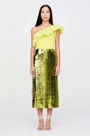 MARIE OLIVER Wray Pencil Skirt - Citrus