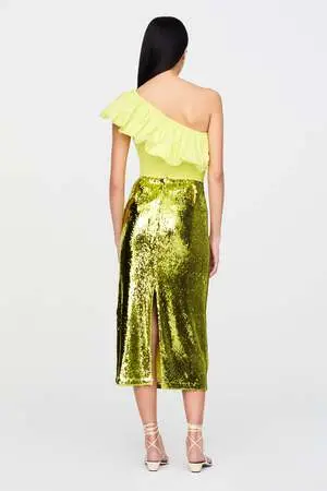 MARIE OLIVER Wray Pencil Skirt - Citrus
