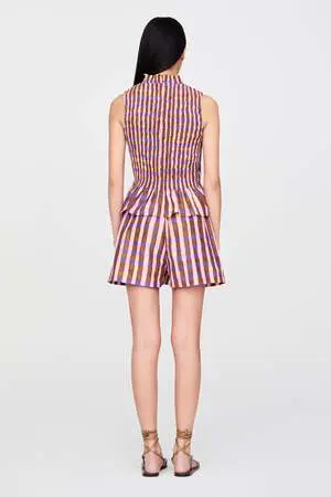 MARIE OLIVER Banks A-line Pleated Short - Cachet