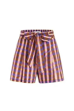 MARIE OLIVER Banks A-line Pleated Short - Cachet