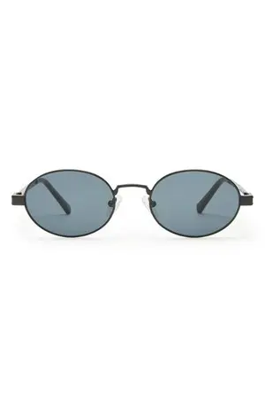 Le Specs Le Specs Poseidon Deux 52mm Oval Sunglasses Matte Black