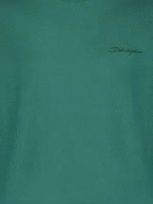 Dolce & Gabbana Logo-embroidered Silk Sweater - Green