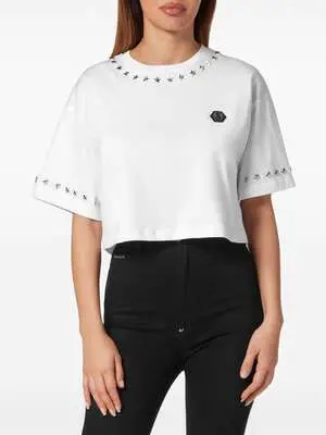 Philipp Plein Star-studded Cropped Top