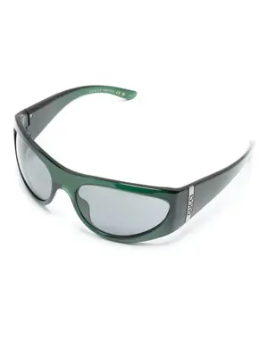 Gucci Wraparound-frame Translucent Sunglasses