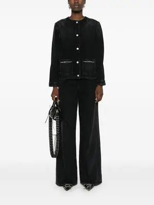 Givenchy Chain-detailing Denim Jacket - Black