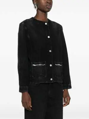 Givenchy Chain-detailing Denim Jacket - Black