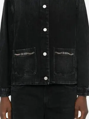 Givenchy Chain-detailing Denim Jacket - Black