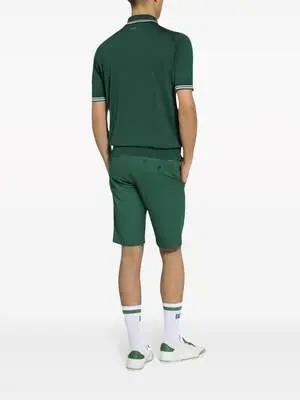 Dolce & Gabbana Striped-border Silk Polo Shirt
