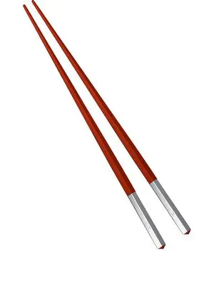 Christofle Uni Chopsticks - Red