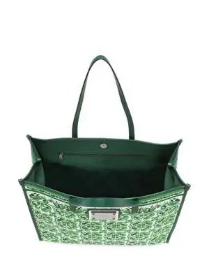 Dolce & Gabbana Majolica Print Canvas Tote - Green