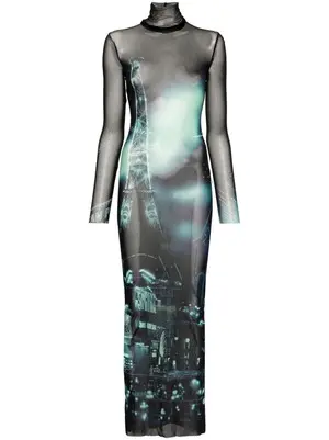 Jean Paul Gaultier Sheer Long Dresses