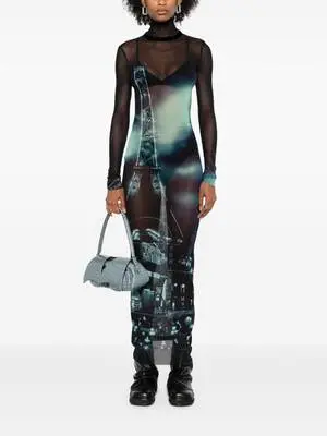 JEAN PAUL GAULTIER Mesh Design Dress