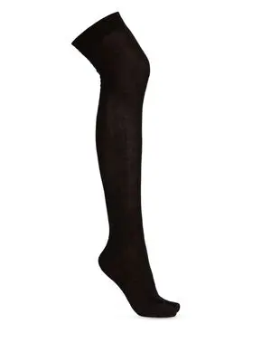 MAISON MARGIELA Tabi Thigh-high Wool Socks - Black