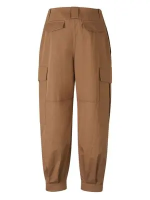 Alexander McQueen Cotton Cargo Trousers - Brown