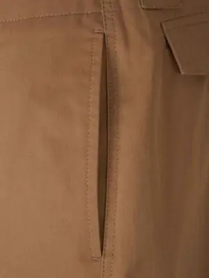 Alexander McQueen Cotton Cargo Trousers - Brown