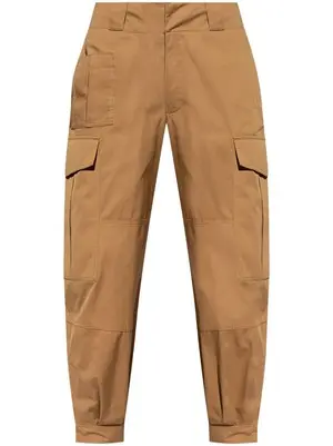 Alexander McQueen Cotton Cargo Trousers - Neutrals