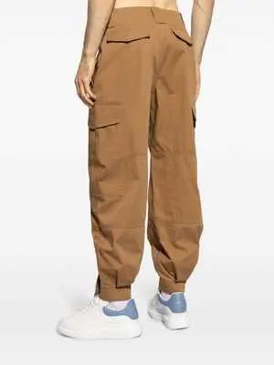 Alexander McQueen Cotton Cargo Trousers - Neutrals