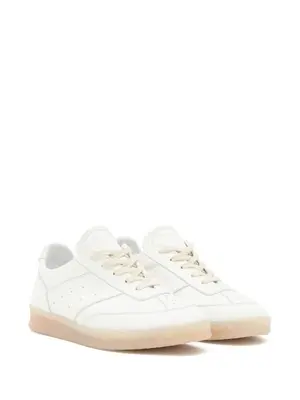 MAISON MARGIELA Stitch-logo Leather Sneakers - White