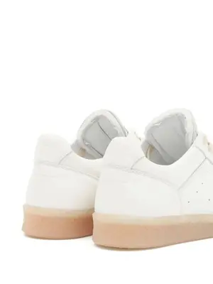 MAISON MARGIELA Stitch-logo Leather Sneakers - White
