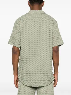 OAS Company Cuba Camp-collar Shirt - Green